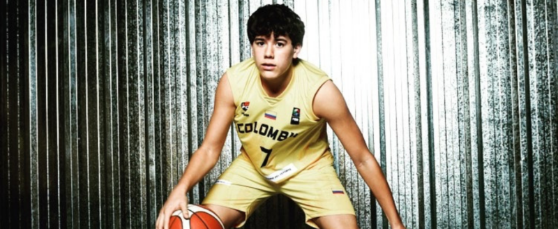 José Curiel (K10C) es pívot en la Selección Colombia Sub-15 de Baloncesto